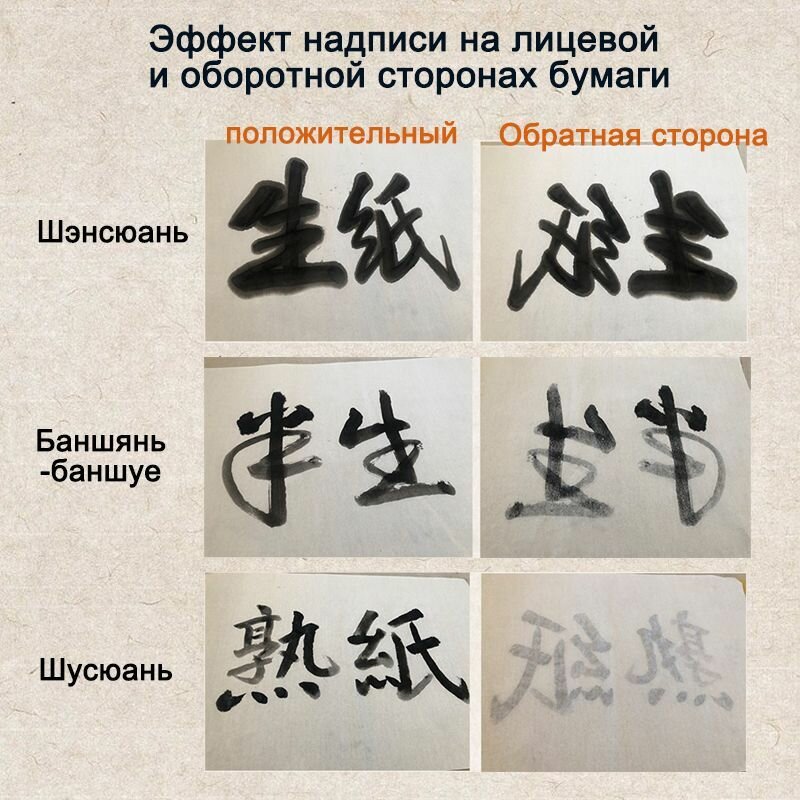 Рисовая бумага, Шусюань, 100 листов для каллиграфии и китайской живописи, 34х46,5см