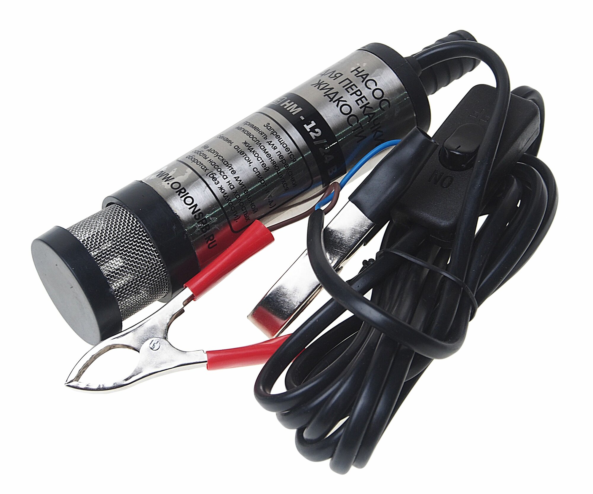 Насос W-HM-12/24B для перекачки технических жидкостей из канистры (40 мм) вымпел