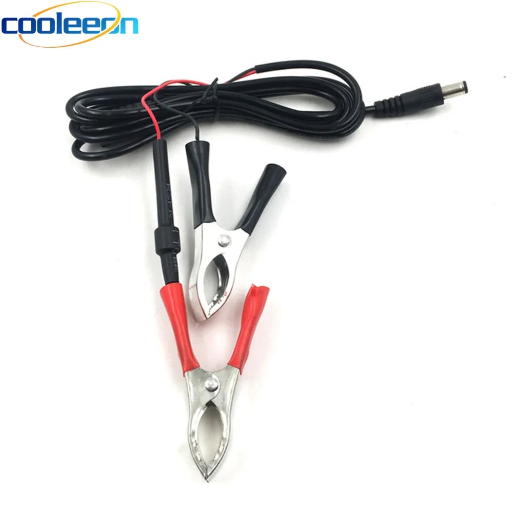 Зажимы типа «крокодил» с разъемом постоянного тока 5,5*2,1 мм для автомобильных аккумуляторов, источник питания для самостоятельной сборки, уличные фонари для кемпинга с кабелем 1,4 м