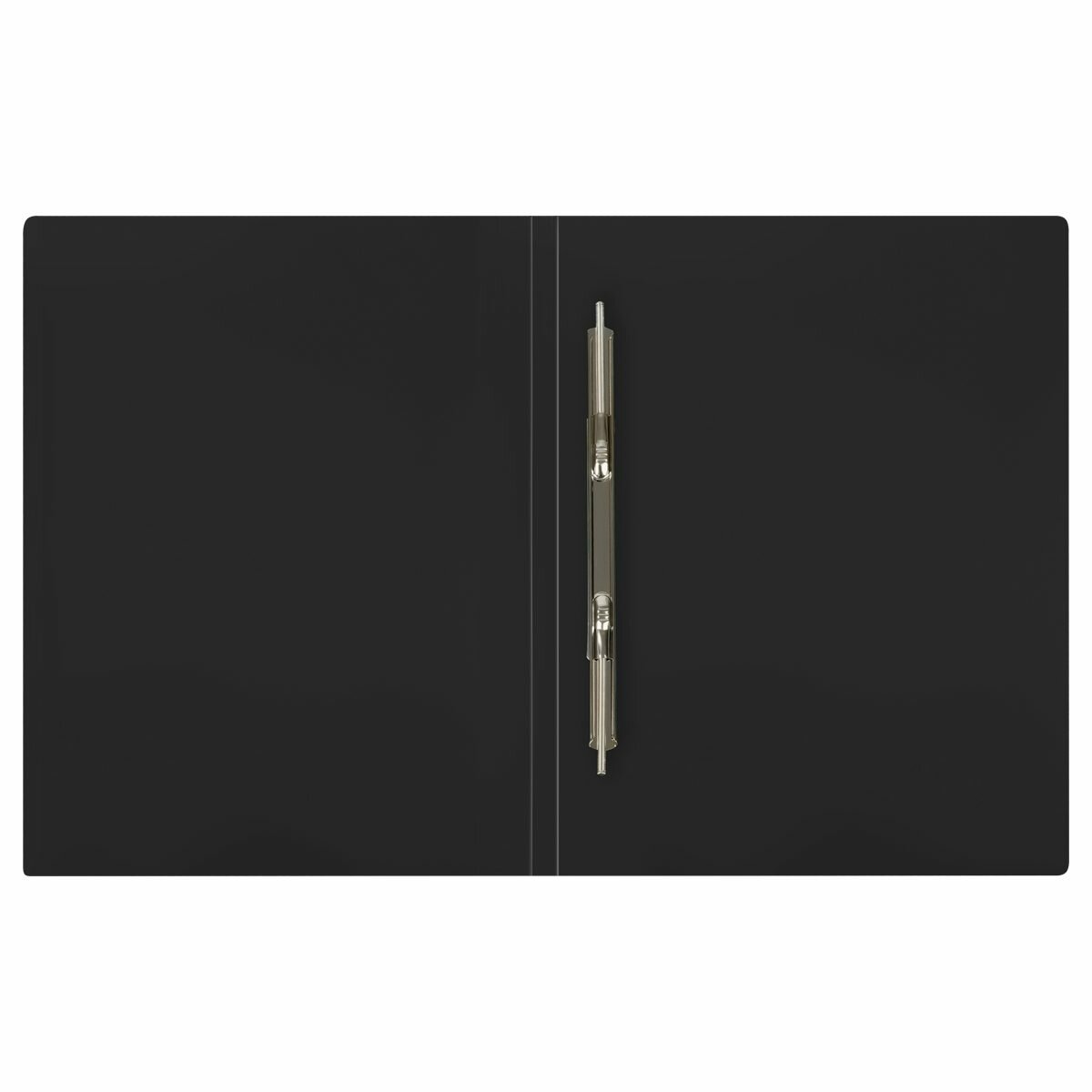 Папка-скоросшиватель с пружинным механизмом OfficeSpace "Вита" (А4, 17мм, 500мкм, пластик) черная (373339)