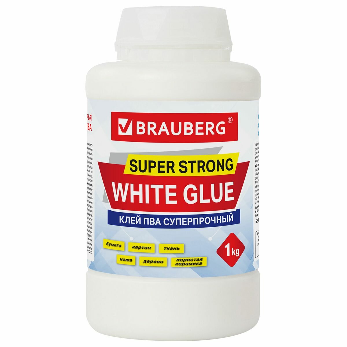 Клей ПВА Brauberg, 1000г, суперпрочный (600984), 6шт.