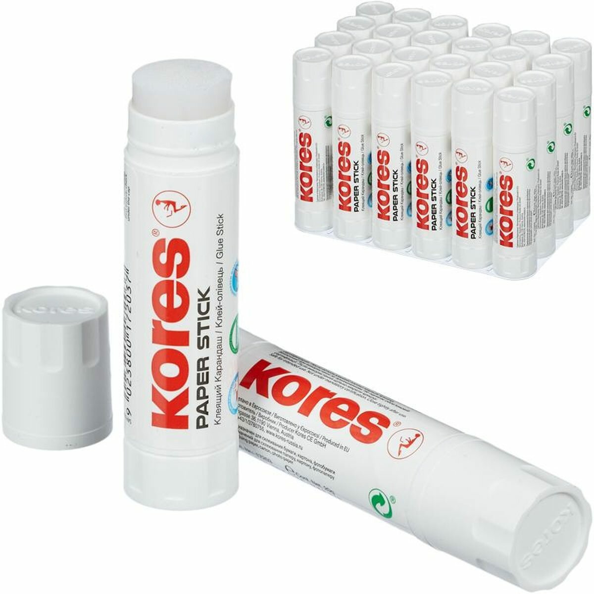 Клей-карандаш Kores Paper Stick, 20г (17203), 8шт.