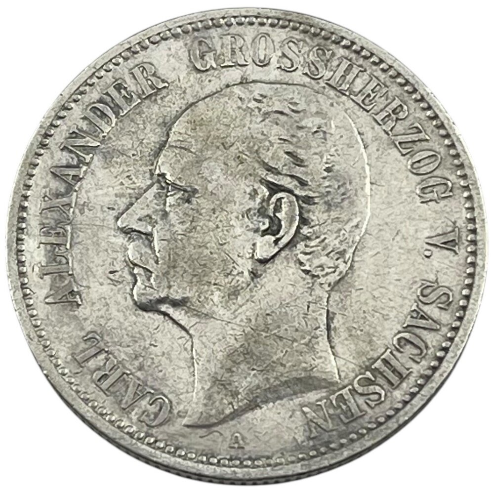 Германская империя, Саксен-Веймар-Эйзенах 2 марки 1898 г. (80-летие великого герцога) (A)