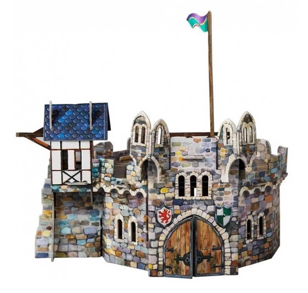 Сборная модель Умная Бумага Круглая башня. Средневековый город УмБум220