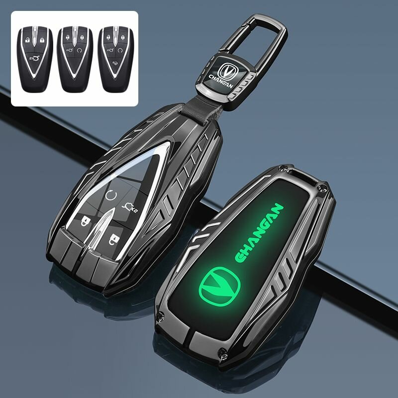 Чехол-брелок для автомобильного ключа из цинкового сплава для Changan CS35 CS55 CS75 plus UNIV UNK Чанъань автомобильный брелок Умный с брелком ключей