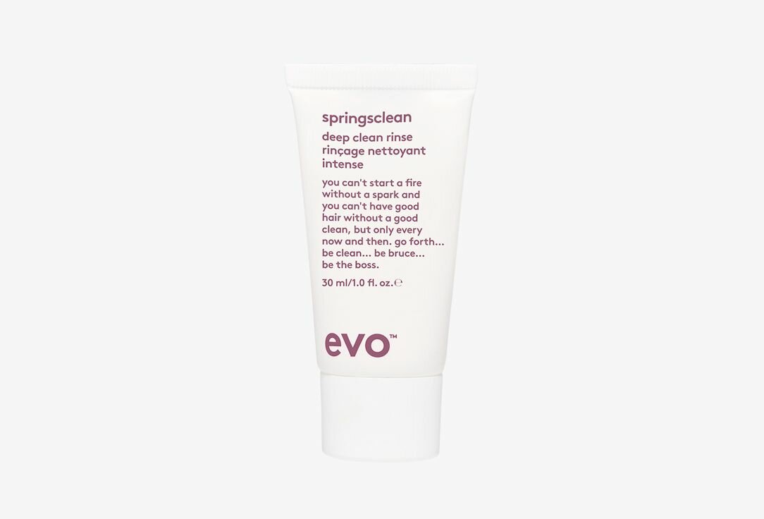 Крем глубокой очистки для вьющихся и кудрявых волос EVO springsclean deep clean rinse 30 мл