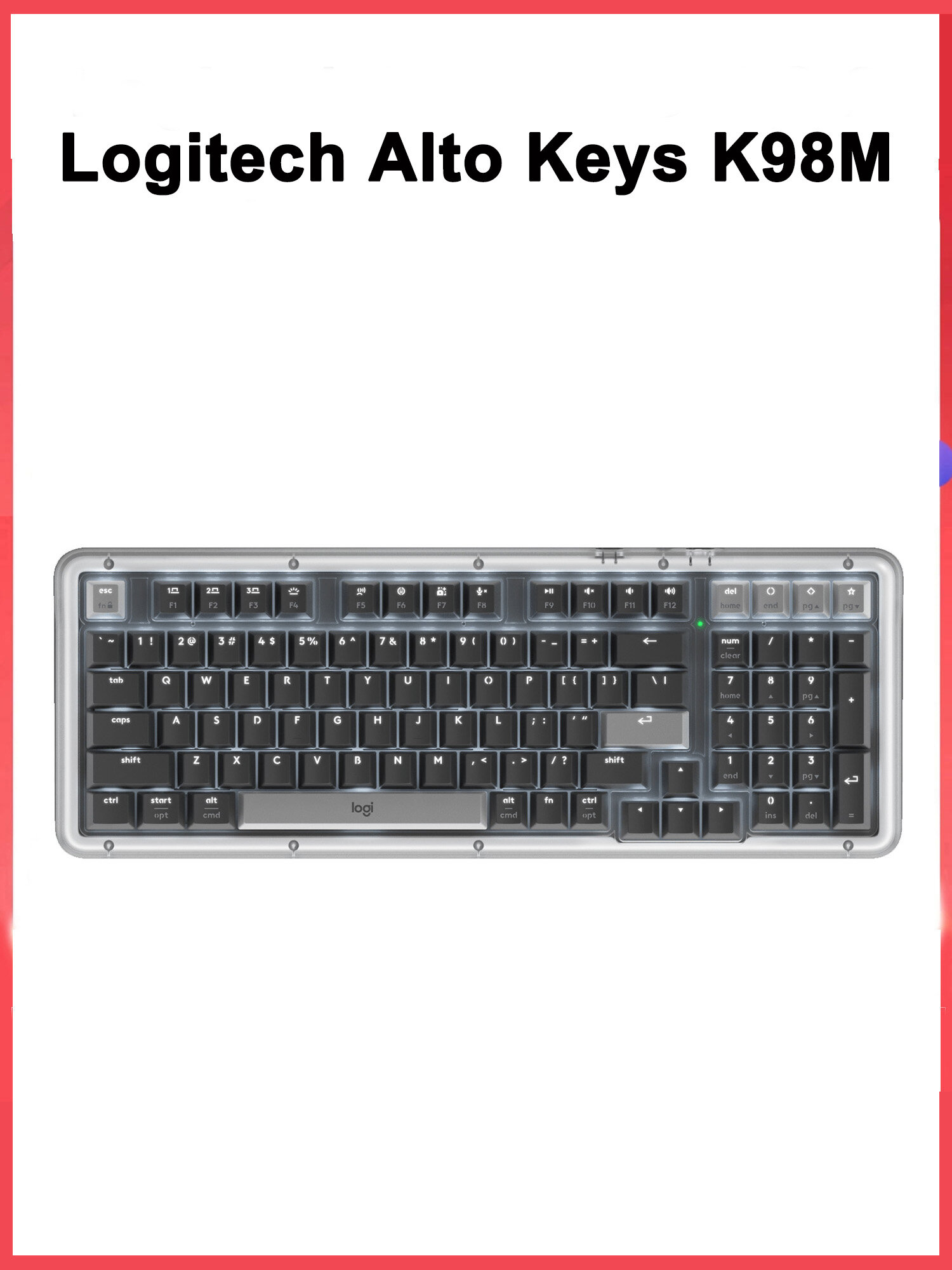 Logitech Alto Keys K98M Беспроводная механическая клавиатура Для использования в офисе