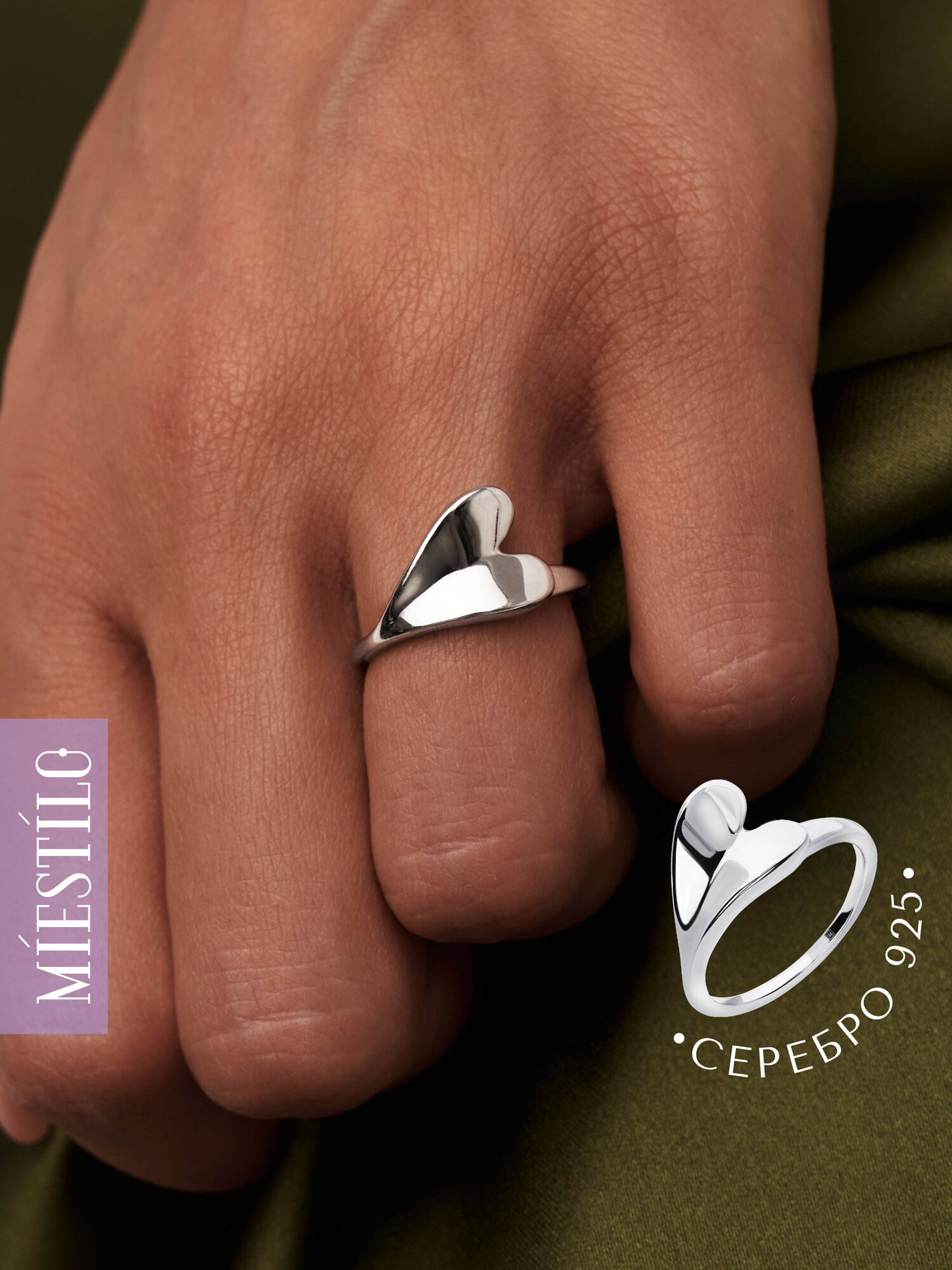 Кольцо тонкое, серебро, 925 проба, родирование