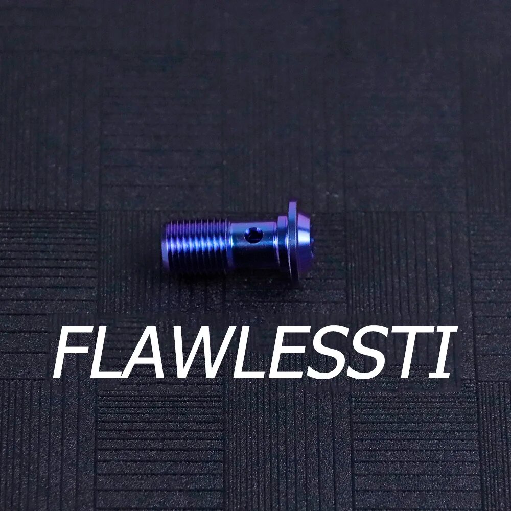 Тормозной суппорт с титановым покрытием, болты тормозного суппорта, мастер цилиндр M10X1.0 1,25 Для Brembo Yamaha Xmax 300 Vespa Sprint 150 Темно-синий, Purple 1 PC, M10x1.25 Pitch