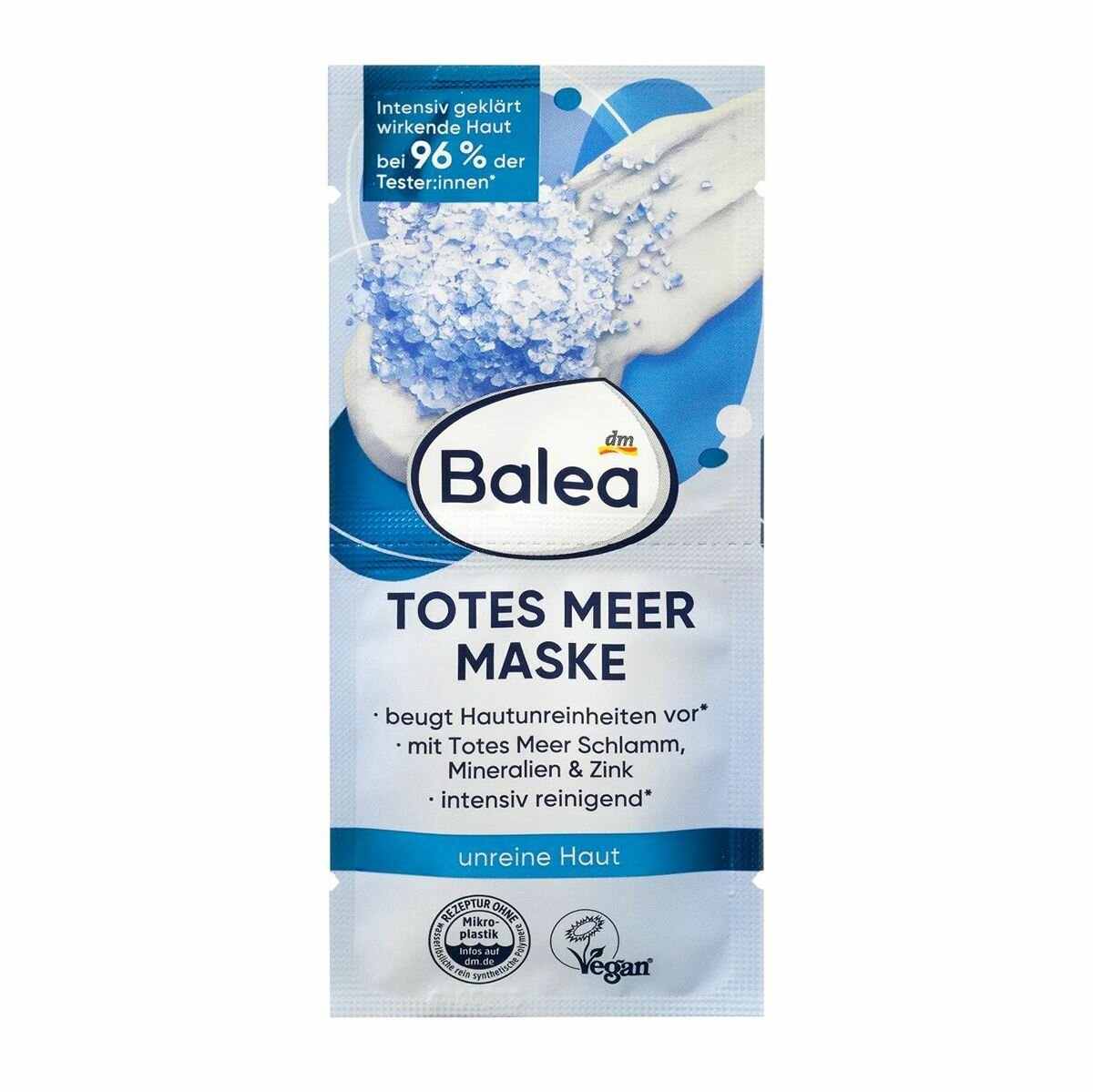 Маска для лица Balea Мертвое море, пакетик 8 мл, 2 упаковки