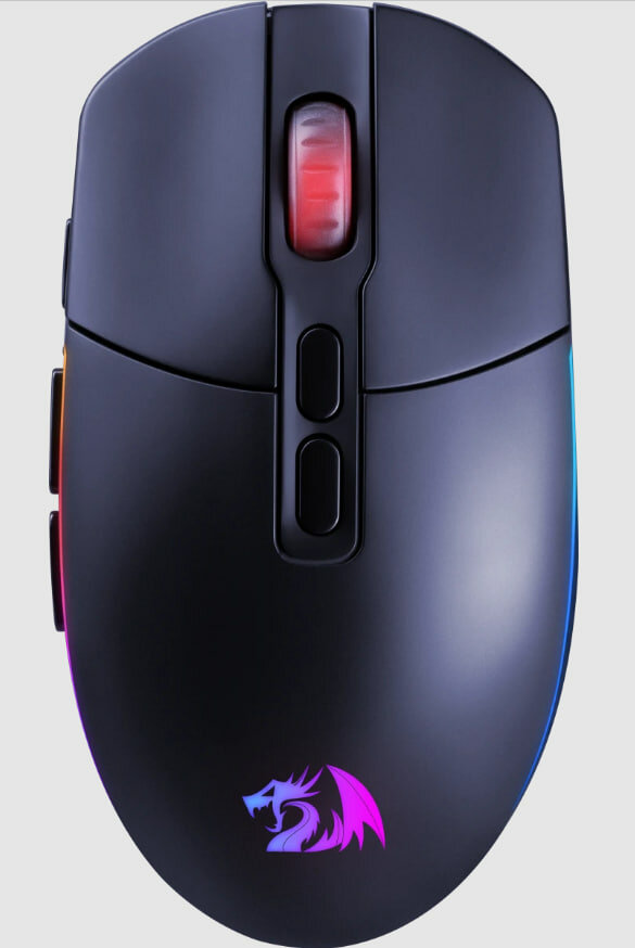 Мышь Redragon Invader Pro RGB,9 кнопок,10000 dpi 2.4G, беспроводная игровая Defender