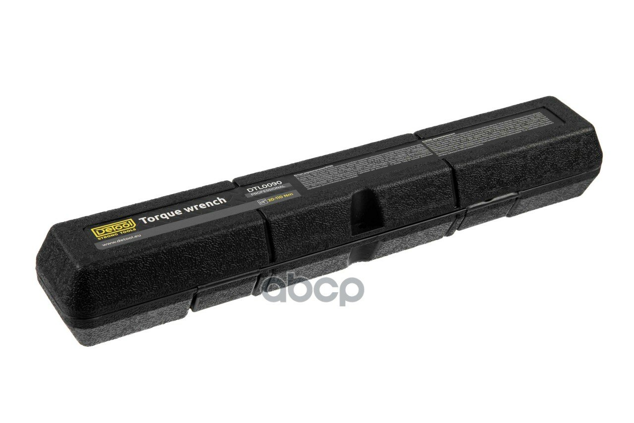 Ключ динамометрический! 19-110Нм 3/8' DETOOL арт. DTL0090