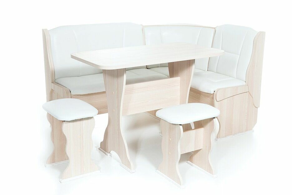 Кухонный уголок Betel орхидея Однотон Ясень/Борнео милк Размеры: Высота 880мм Глубина 1100мм Ширина 1500мм