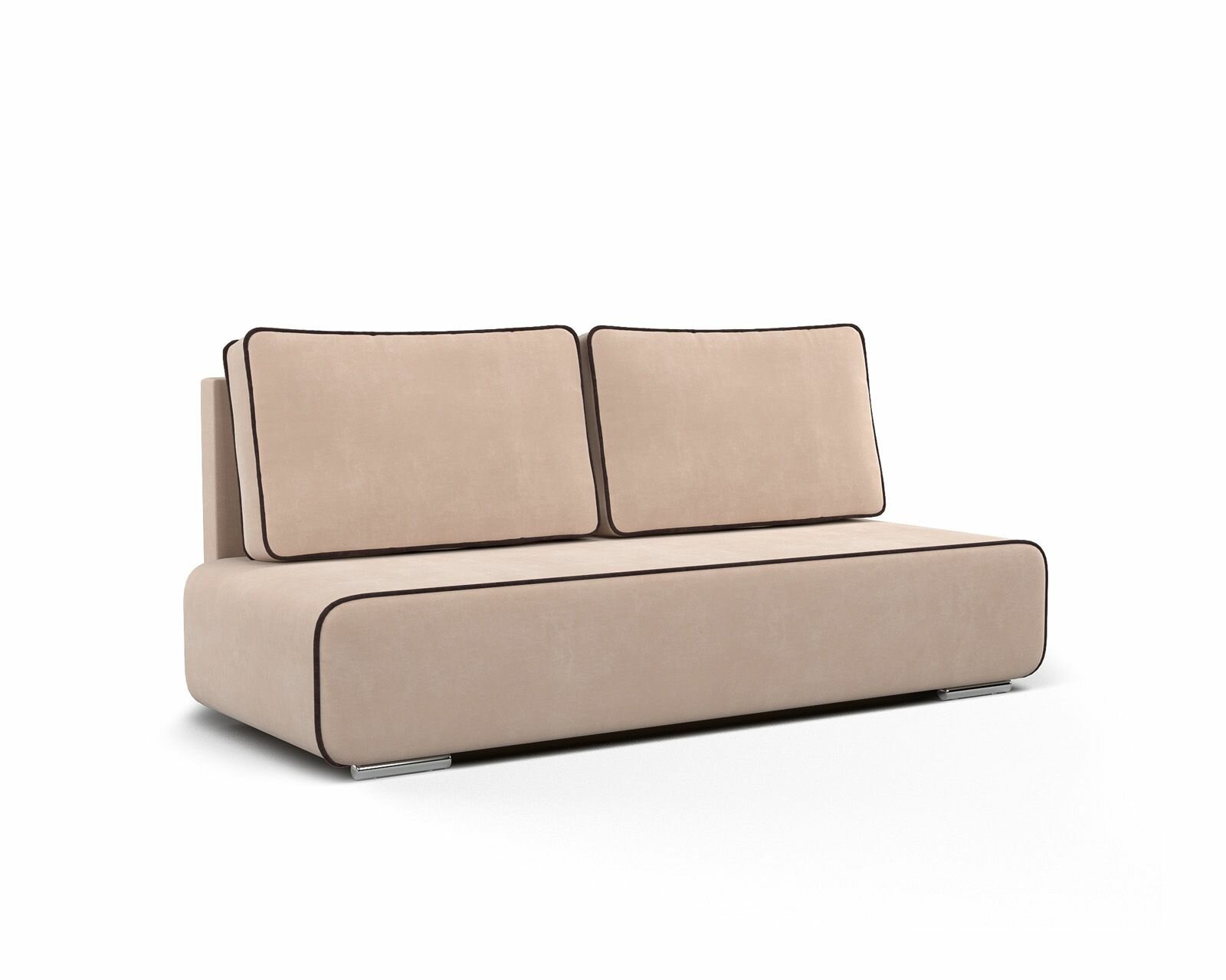 Диван еврокнижка Mebel-ars Марк Кордрой бежевый + кордрой коричневый