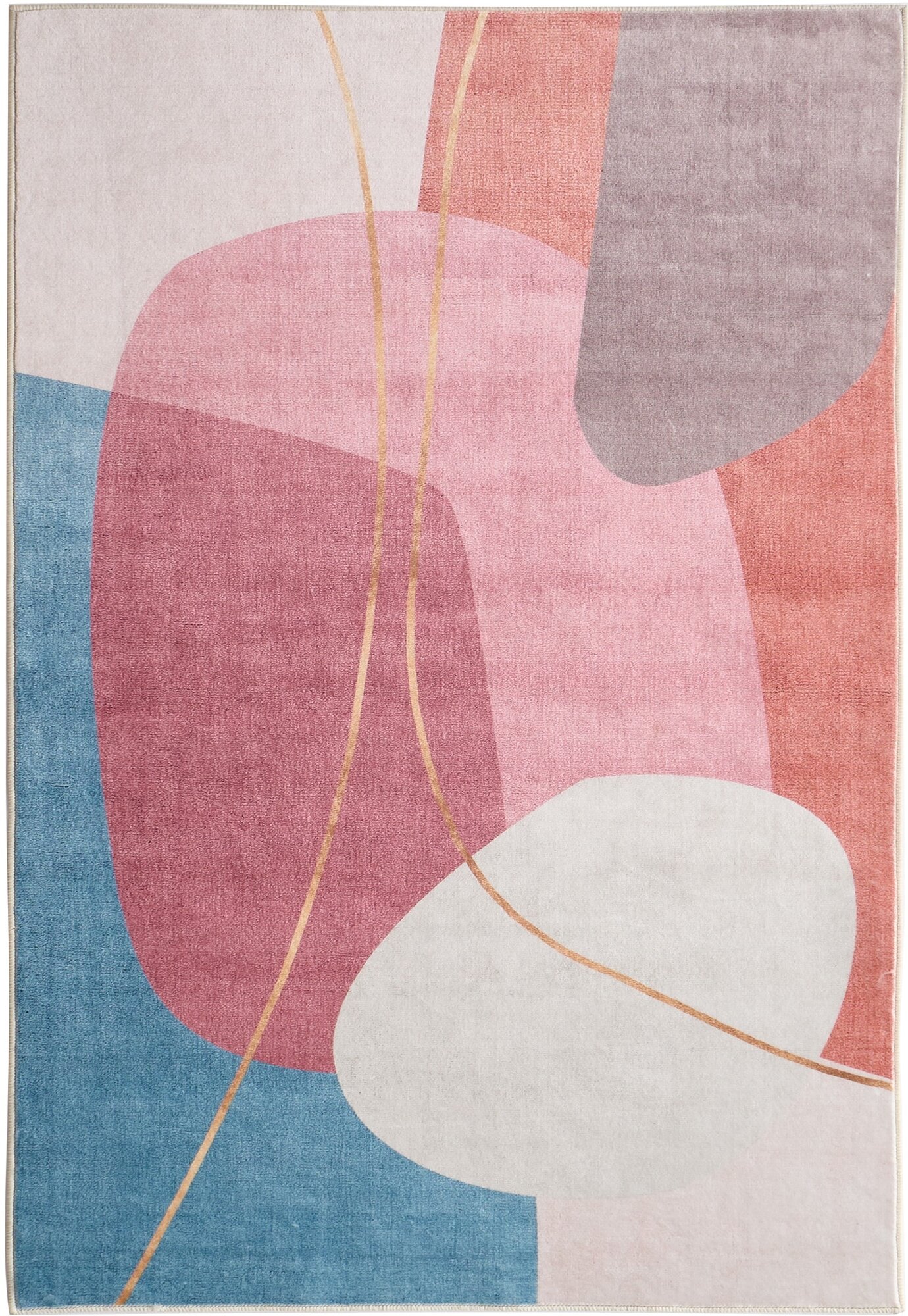 Ковер принтованный высокоплотный "Silk D164 200 x 300 см", разноцветный