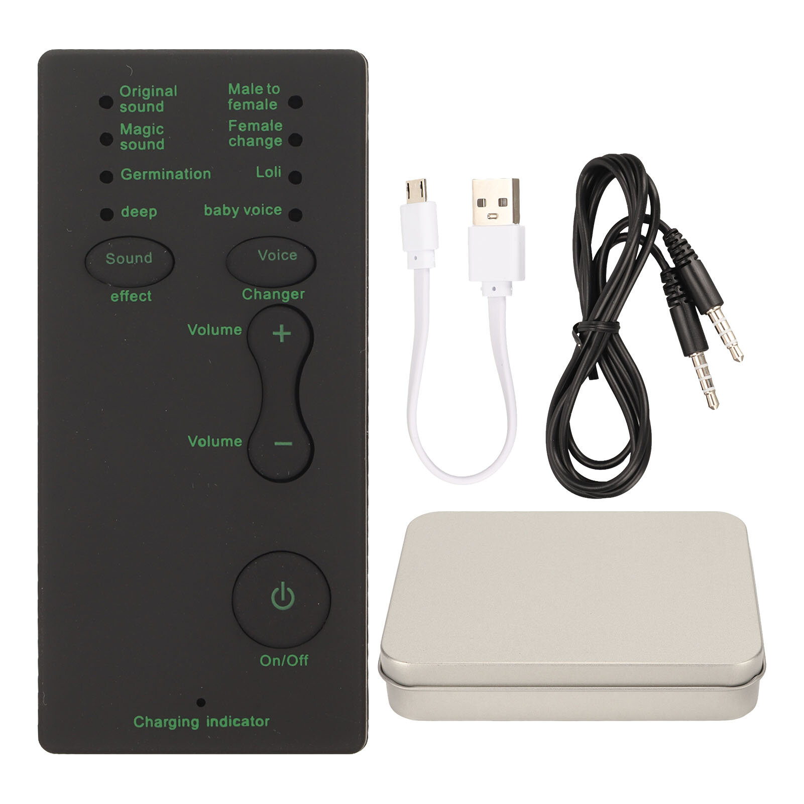 Голосовые изменения 7 звуковых эффектов Регулируемые портативные мини -многофункциональные голосовые маскировки для мобильного компьютера для Xbox для PS4