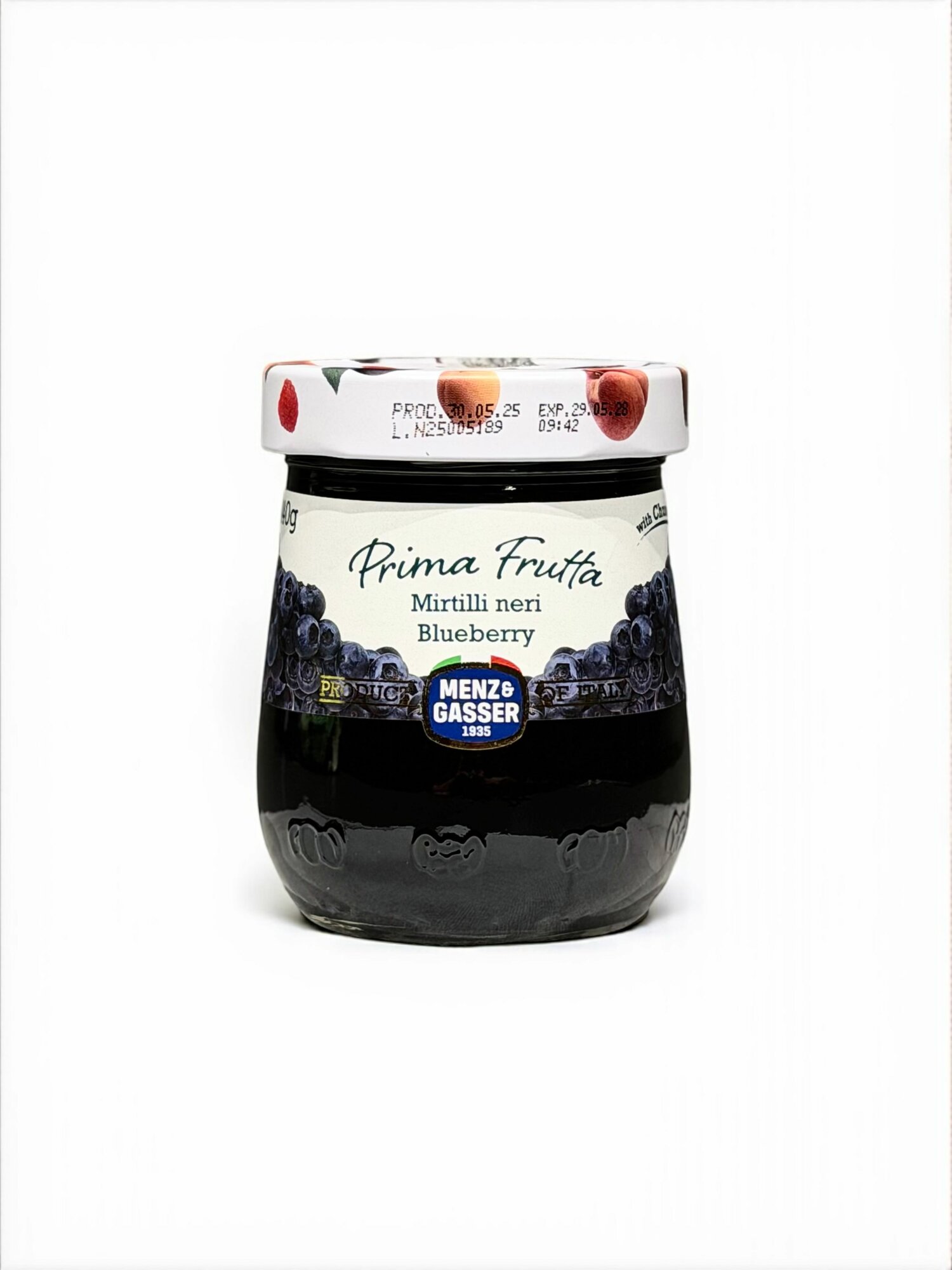 Конфитюр Prima Frutta Черника 340г, Италия