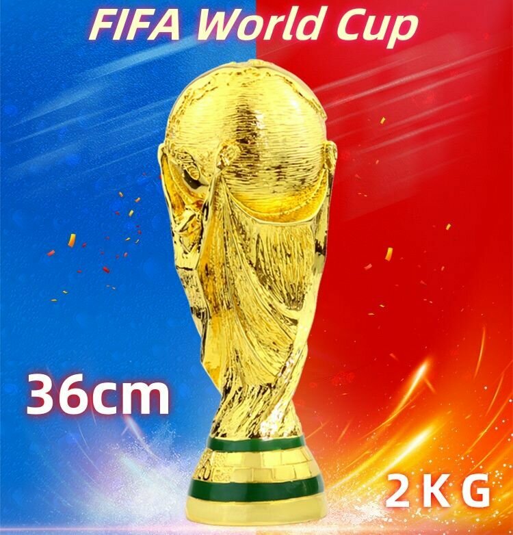 Кубок чемпионата мира по футболу/Позолоченный трофей из смолы/36cm-2kg