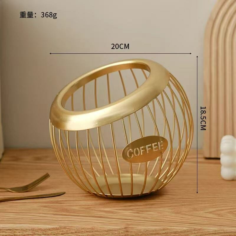 Новая стильная железная корзина для фруктов и конфет, 20*18.5 см