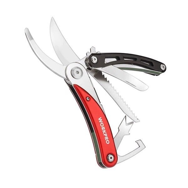 Мультитул с садовыми ножницами, 4-в-1 Workpro WP382005