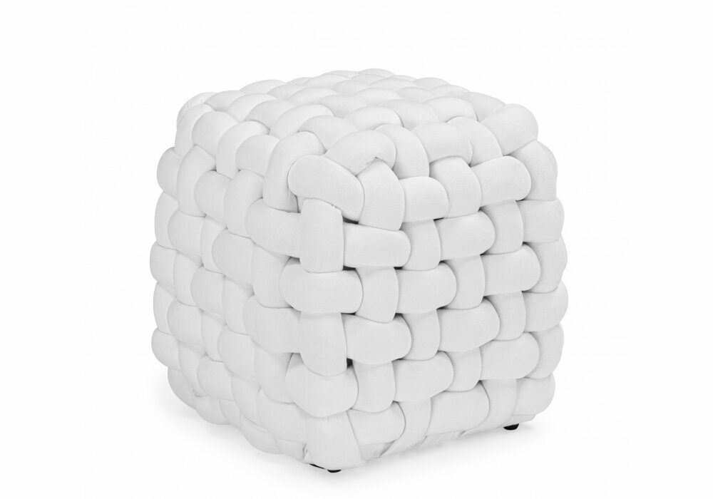 Банкетка Akura-П woodville белый, велюр и дерево, мягкое сиденье, без подлокотников