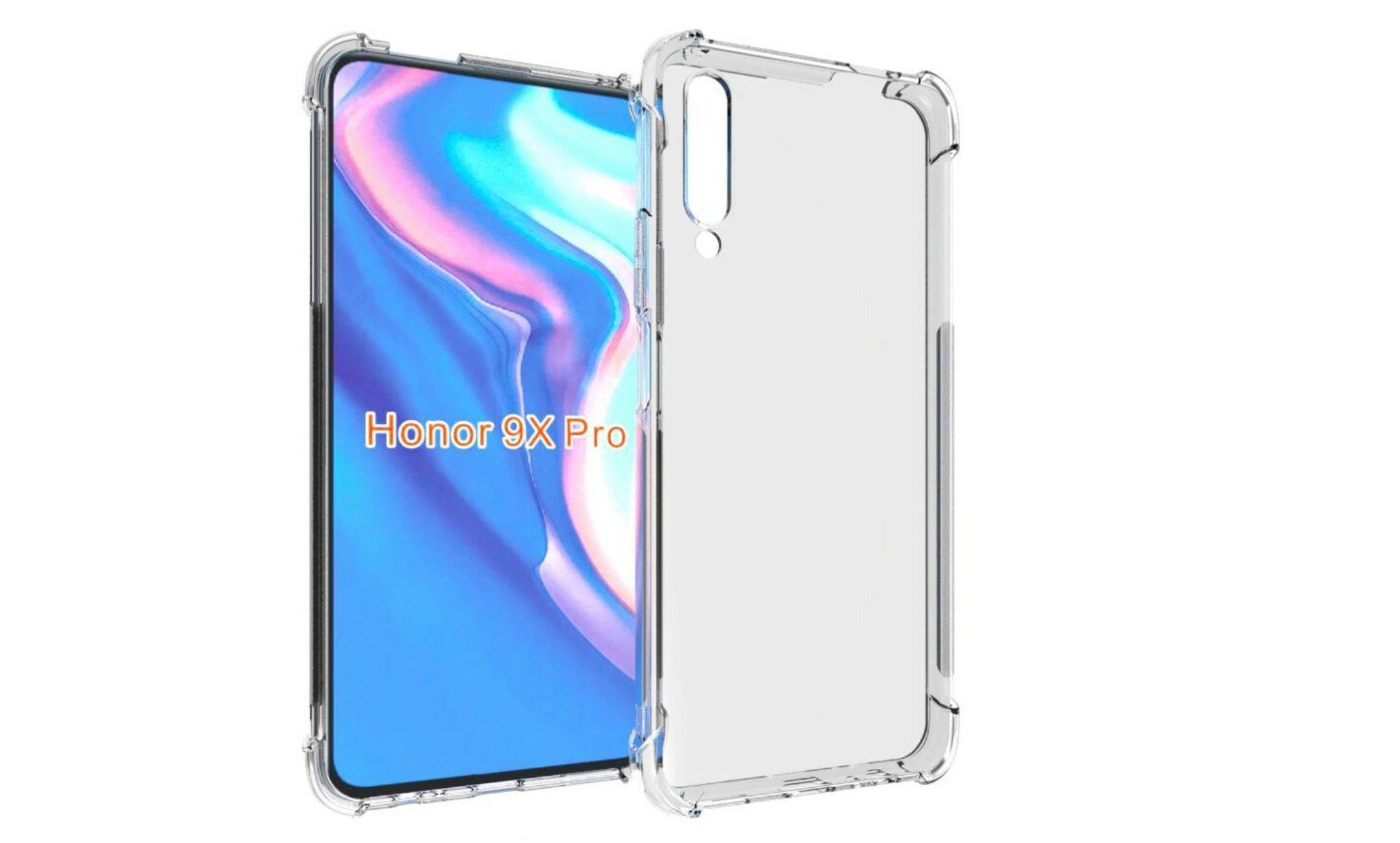 Чехол MyPads "Tocco", противоударный, для Honor 9X Pro/Huawei Y9s/P Smart Pro, прозрачный