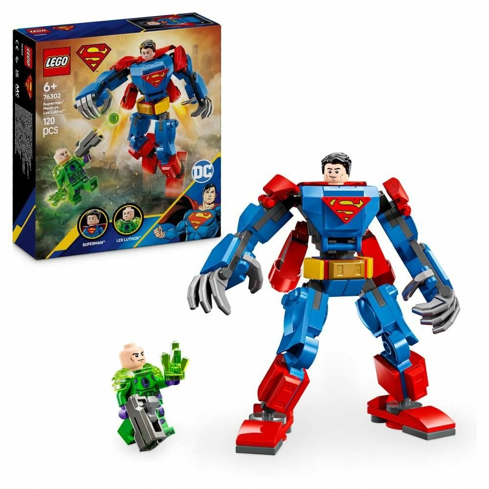 Конструктор LEGO DC Comics Super Heroes - Супермен против Лекса Лютора Мех - Лего Супер Герои 76302
