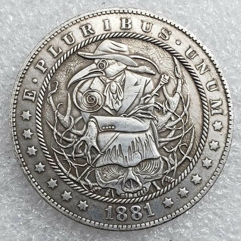 Монета America 1881 Wanderer One Dollars (Ворон)