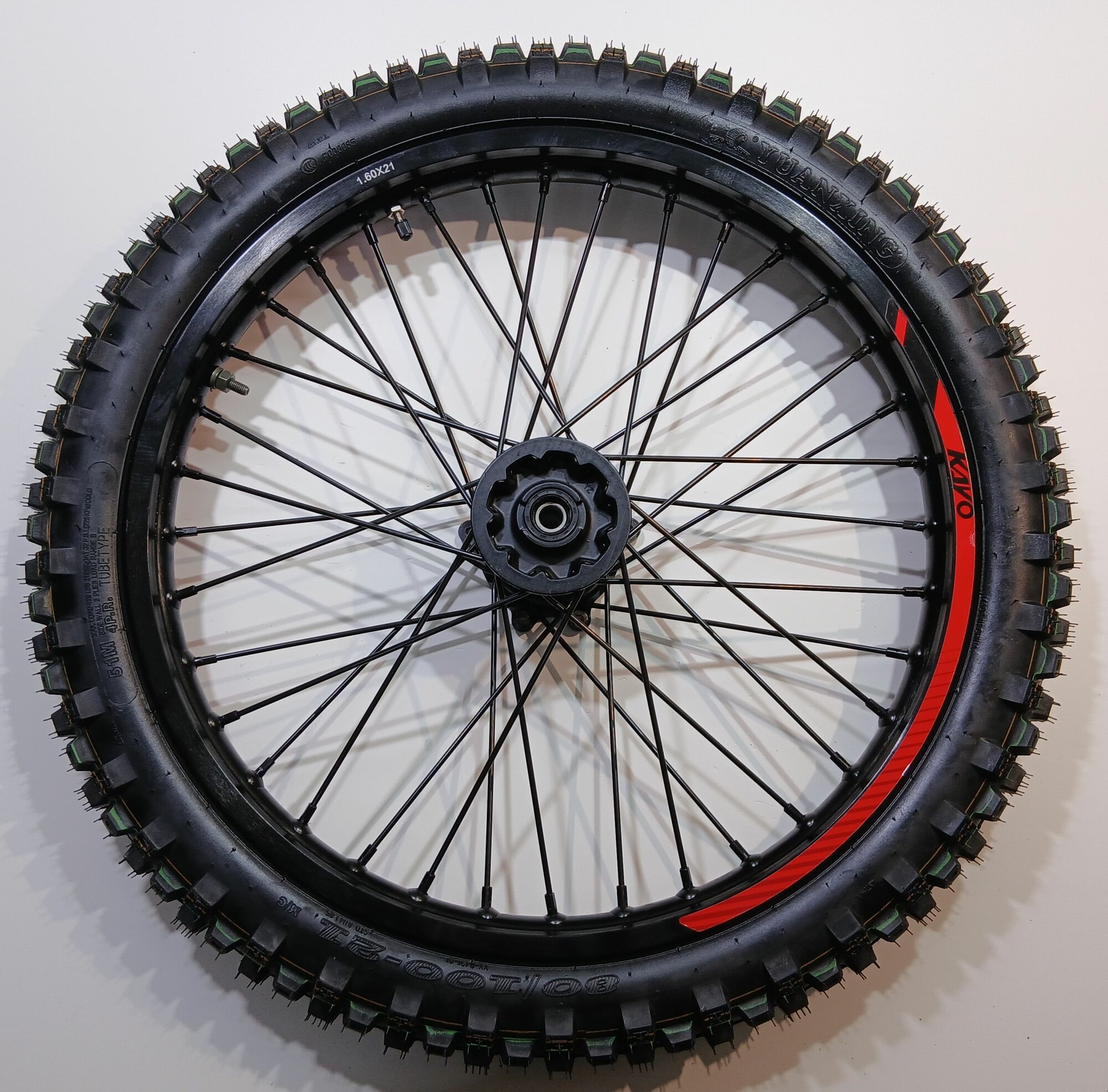 Колесо переднее в сборе (ступица, обод, камера, покрышка) 80/100-21 Мотоцикл KAYO K3-LM 250 MX