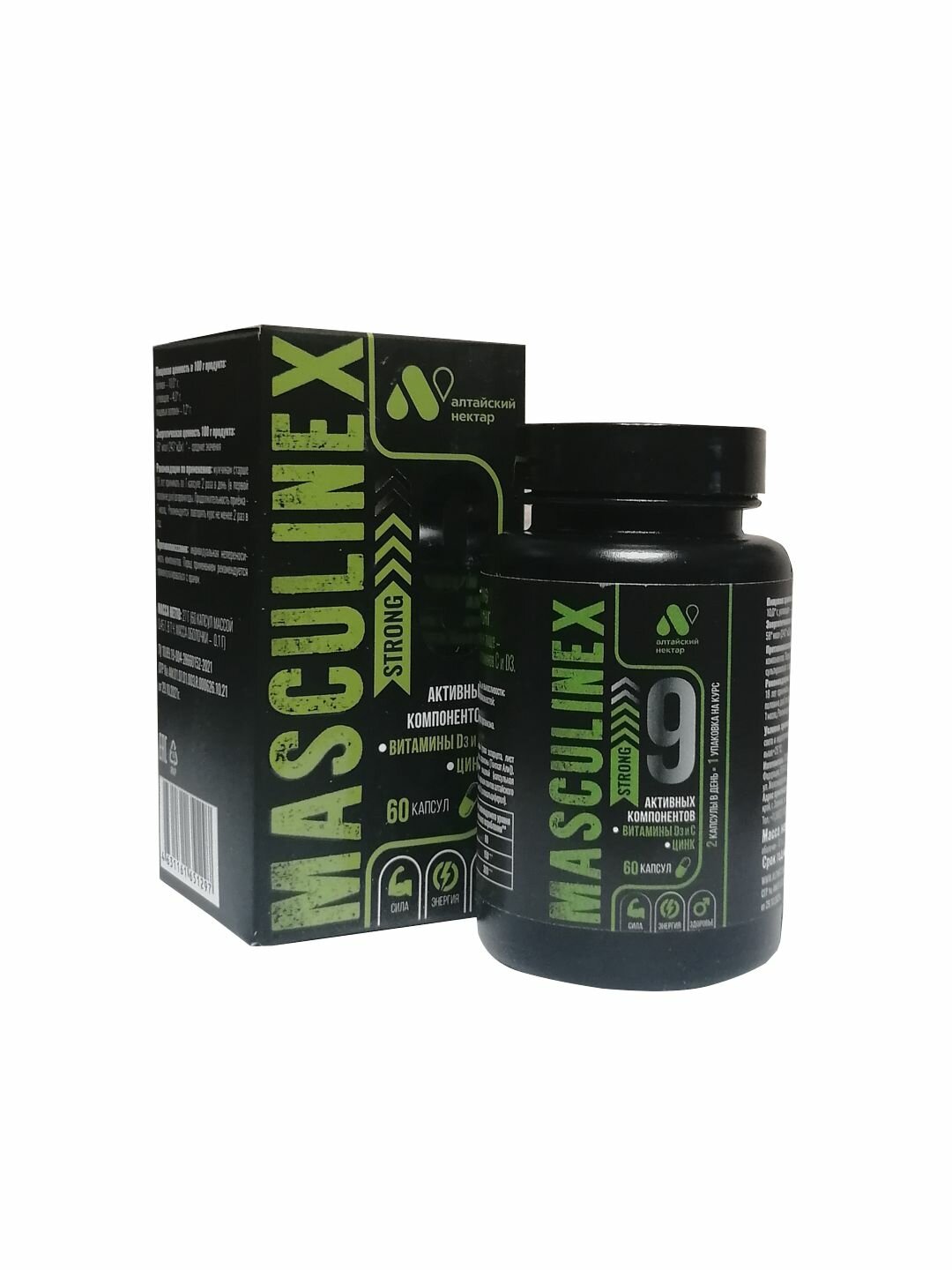 Фитокомплекс MASCULINEX STRONG для мужчин БАД 60 кап/уп Алтайский нектар