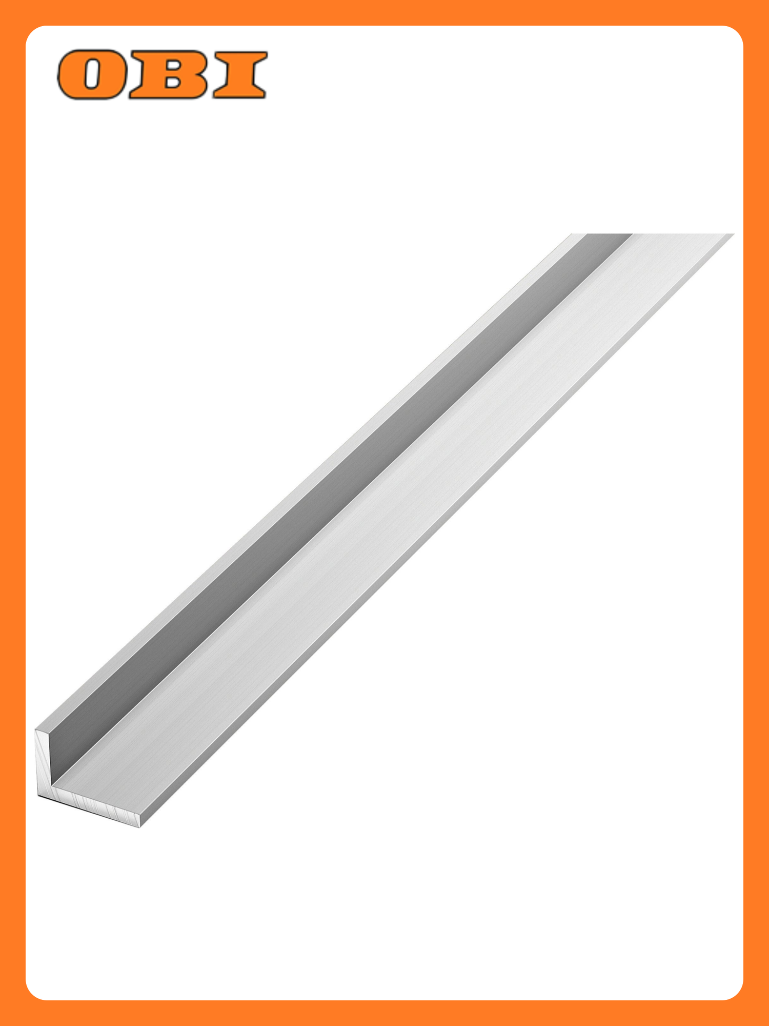 Уголок 1Marka лука, разносторонний, алюминиевый, 1000x15x2 мм