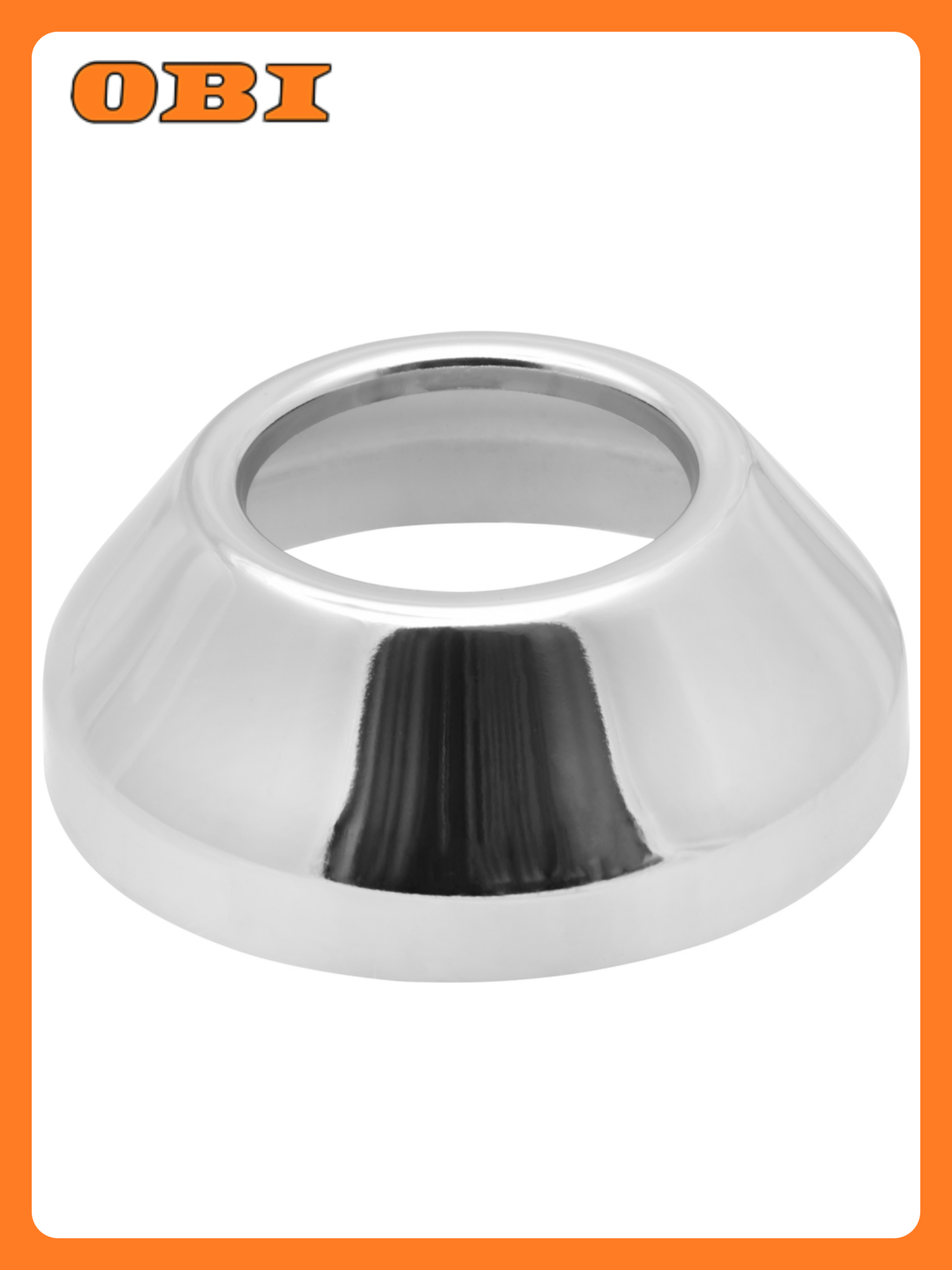 Чашка декоративная (отражатель) 40 мм (77х40х30мм) конус (нерж, хром), МР-У