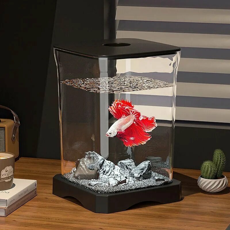 Аквариум для рыбок Betta-черный, для повседневного использования — фото 1