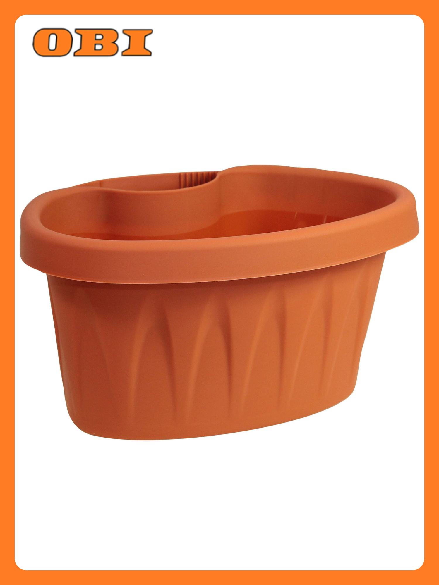 Кашпо IDEA Алиция 22х27х14,5 см 3,5 л полипропиленовое терракотовое