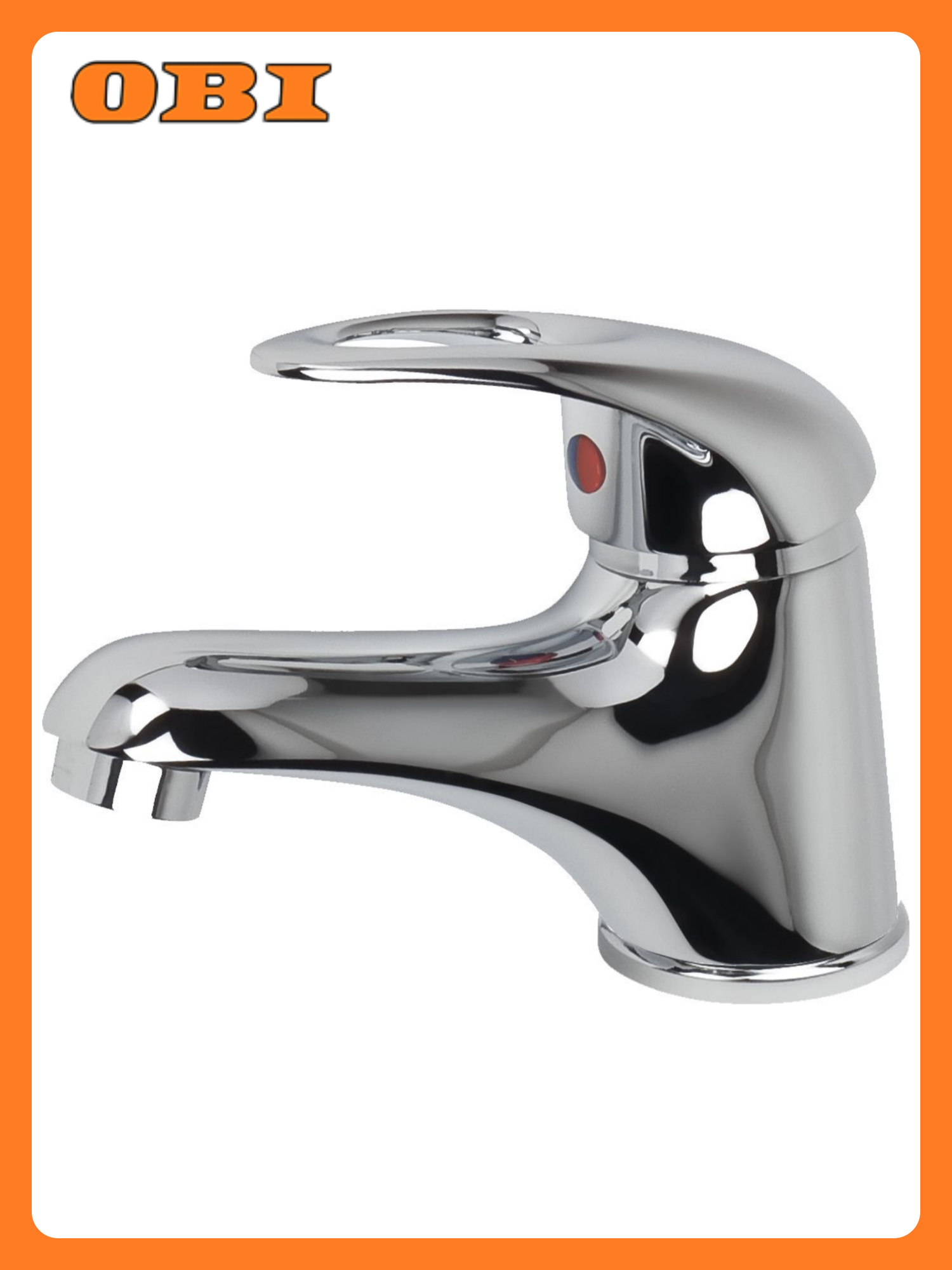 Смеситель для раковины ARGO OPEN 35-04, хромовое покрытие, глянец