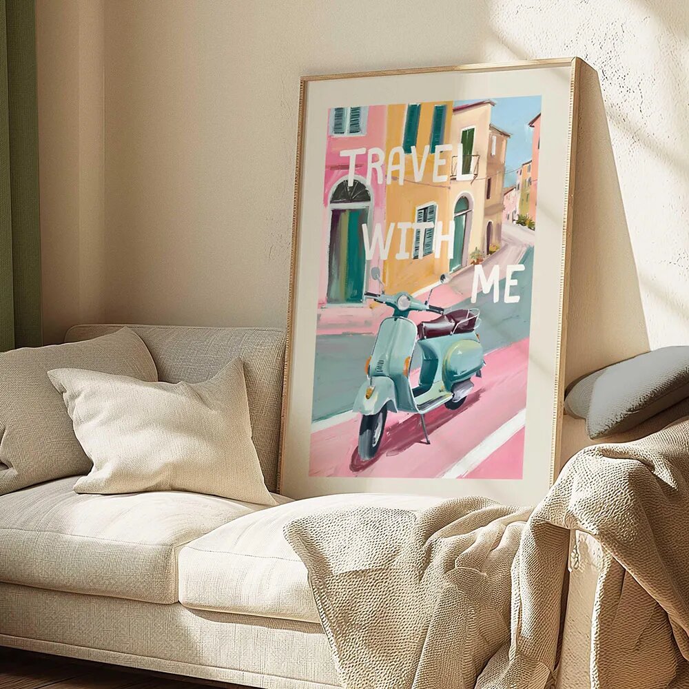 La Dolce Vita Amalfi Coast Италия Плакаты Холст Картина Печать Комната Домашняя Кухня Бар Кафе Комната Стена Домашний Декор