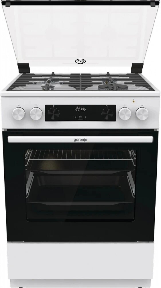 Плита Комбинированная Gorenje GKS6C70WA белый (стеклянная кр