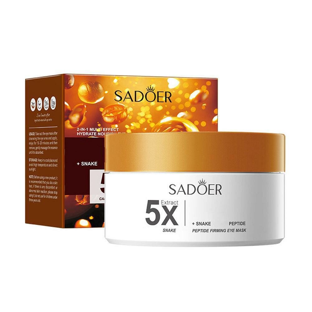 SADOER Патчи для глаз с пептидом змеи, 80 шт