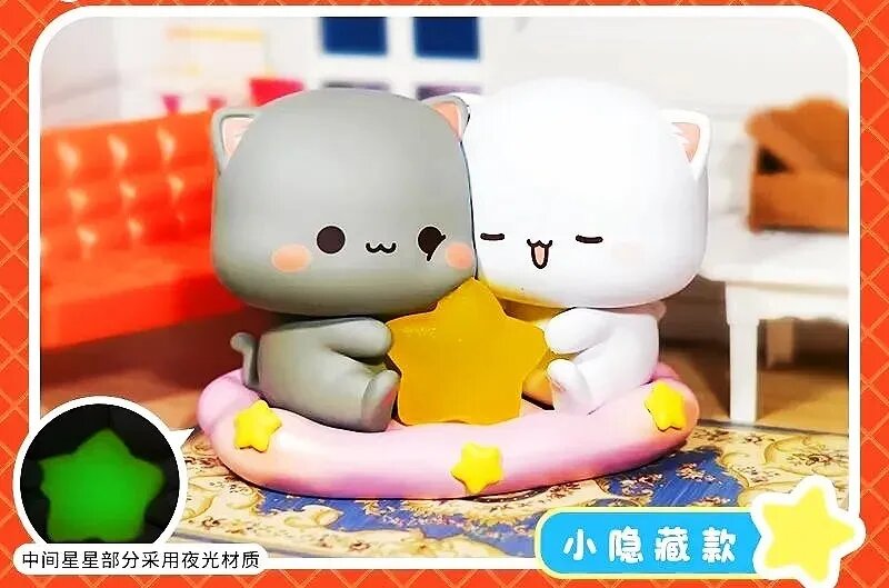 Коллекционная фигурка Mitao Cat Love Is Like A Peach Series 4 Blind Box