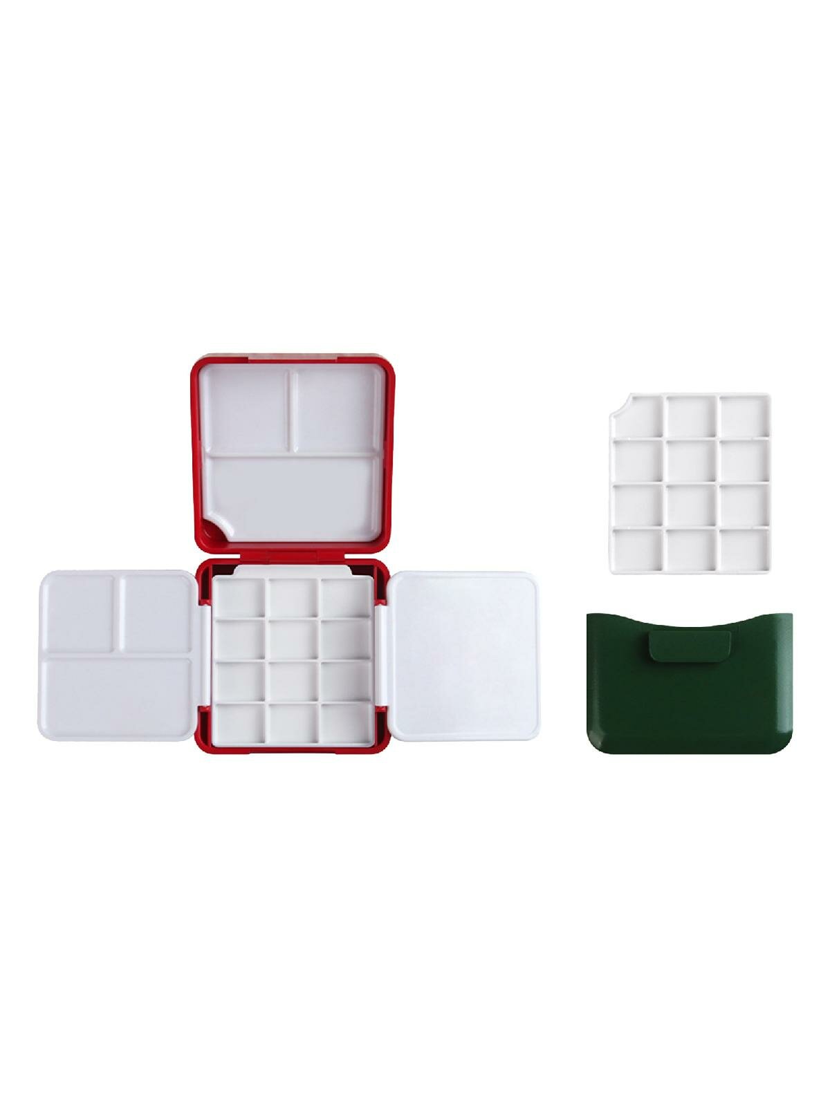 Карманная дорожная коробка для палитры акварели с крышкой, коробка для хранения палитры красок