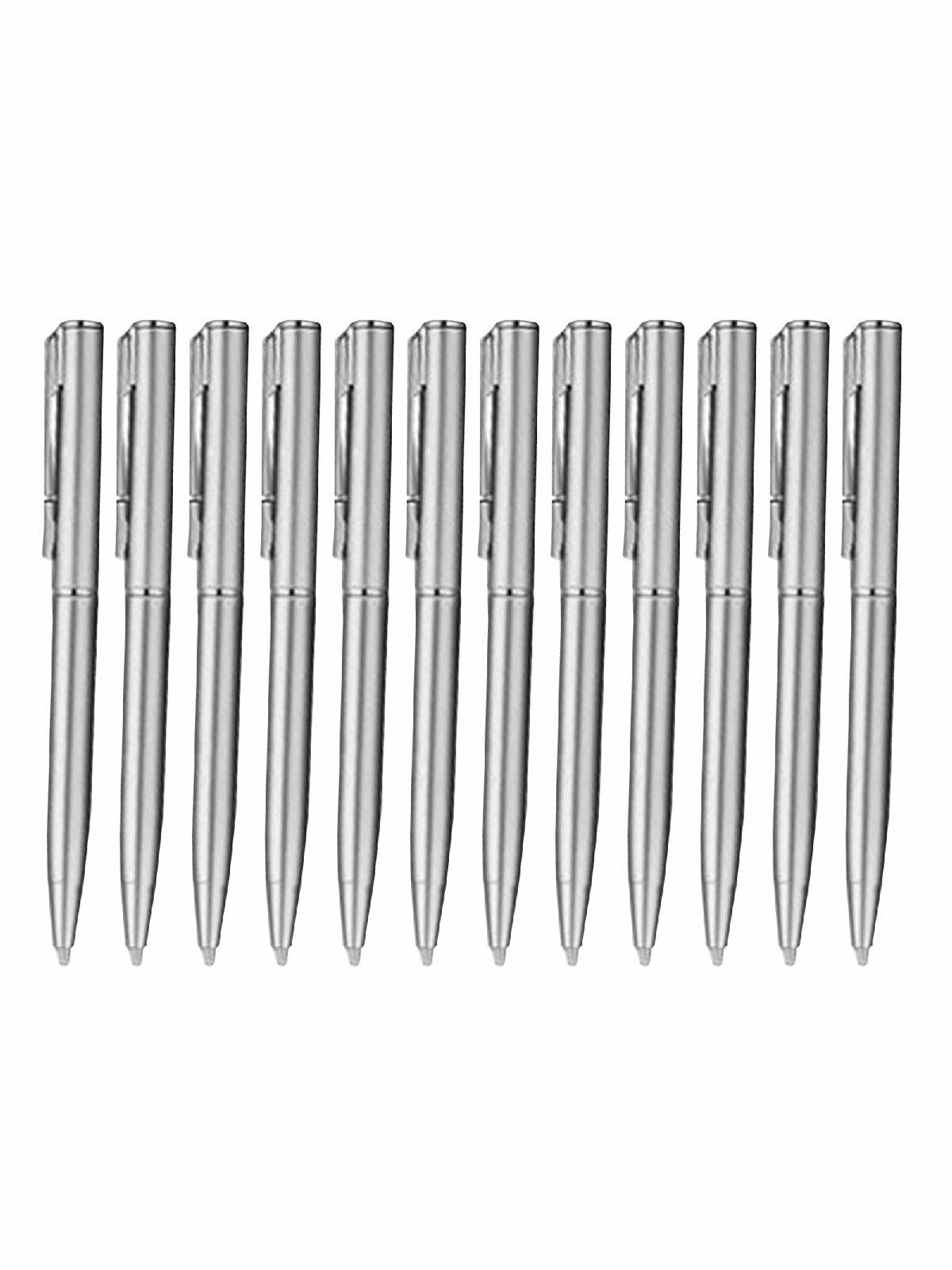 12 шт. серебряная шариковая ручка 1,0 мм Signature Pen Smooth Writing Pen для студентов