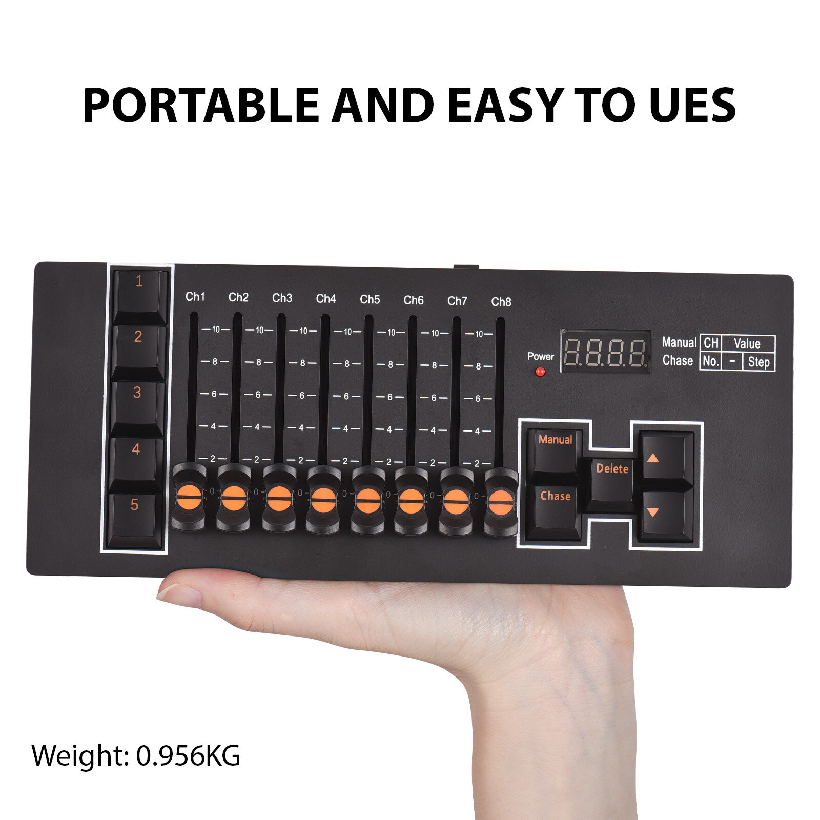 DMX-контроллер DMX 512, 40-канальный контроллер для DJ-света на сцене, световые шоу для вечеринок, дискотек, пабов, пульт управления с памятью отключения питания