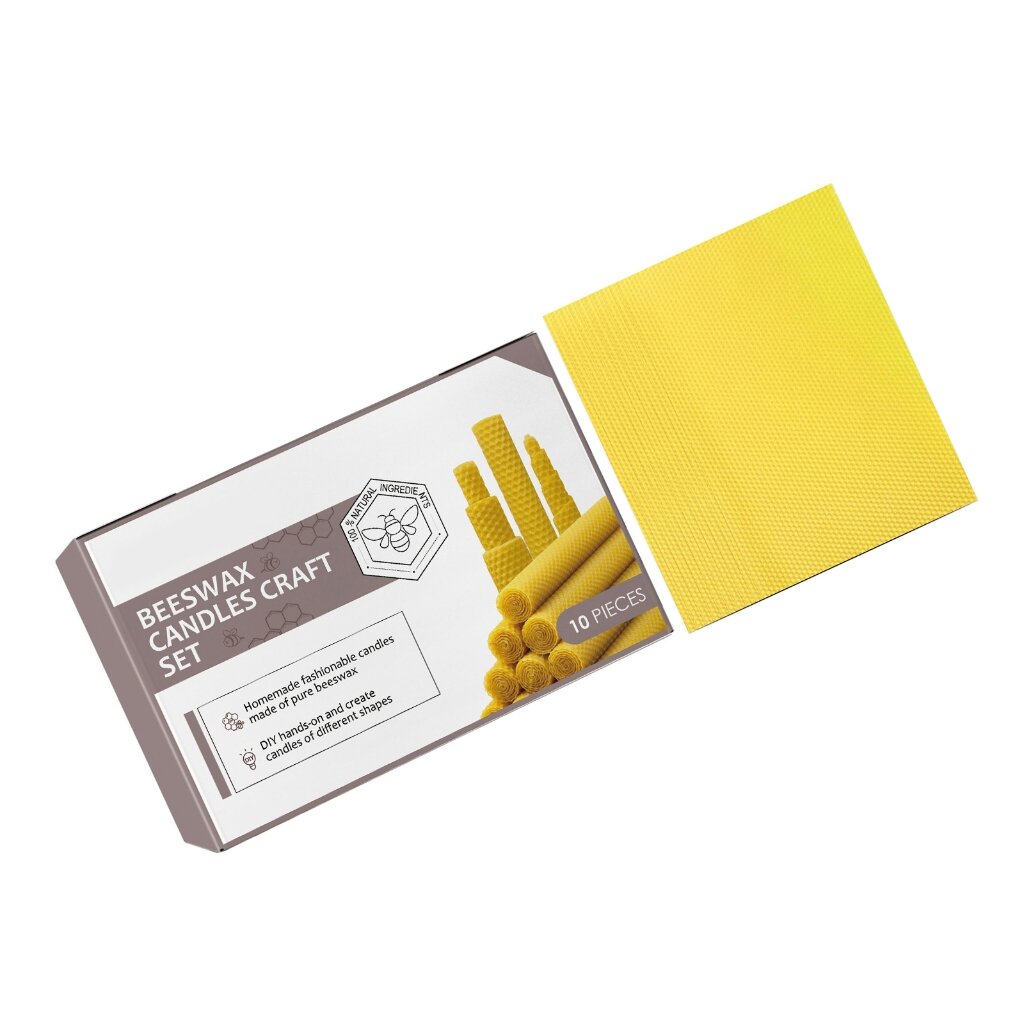 10 листов воска в рулонах, сотовые восковые пластинки, изделия ручной работы для творческих энтузиастов.
