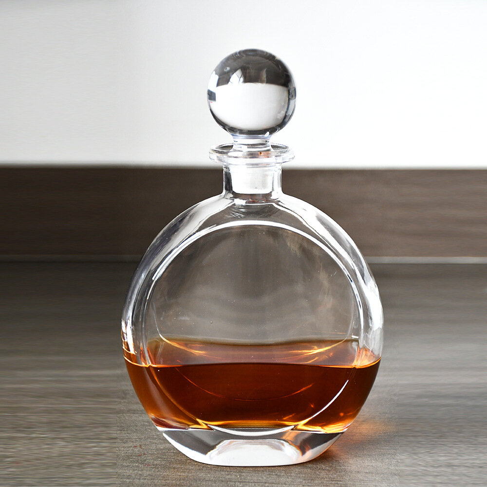 Европейская хрустальная бутылка для виски, бутылка для ликера, декантер, фляга для вина, винный кувшин, винные принадлежности, декоративный скандинавский стиль.