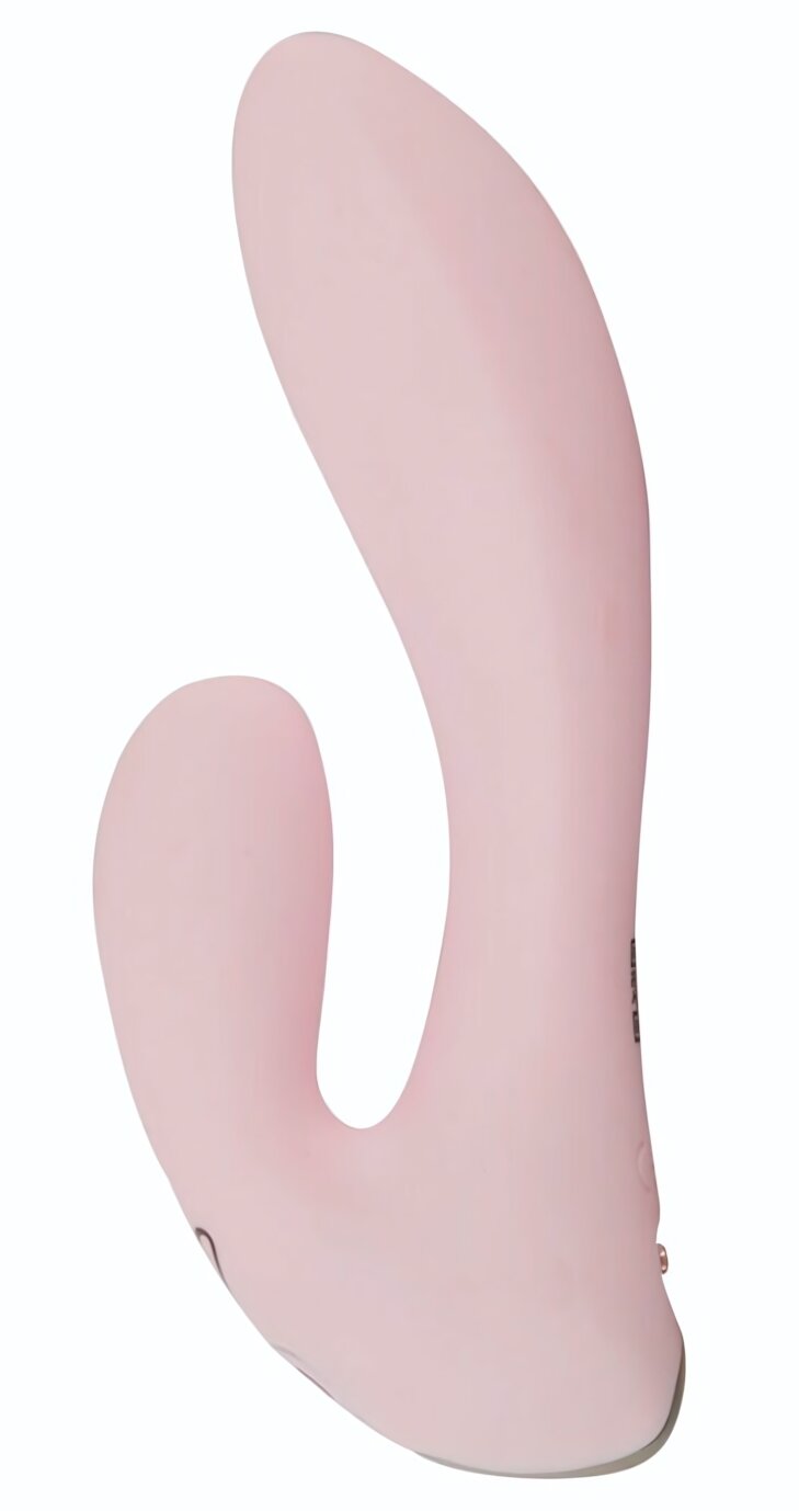 Вибратор-кролик CERYA Strong Mini Vibrator, розовый, 14 см, 10 режимов вибрации, 2 мотора, гибкий силикон, USB-зарядка