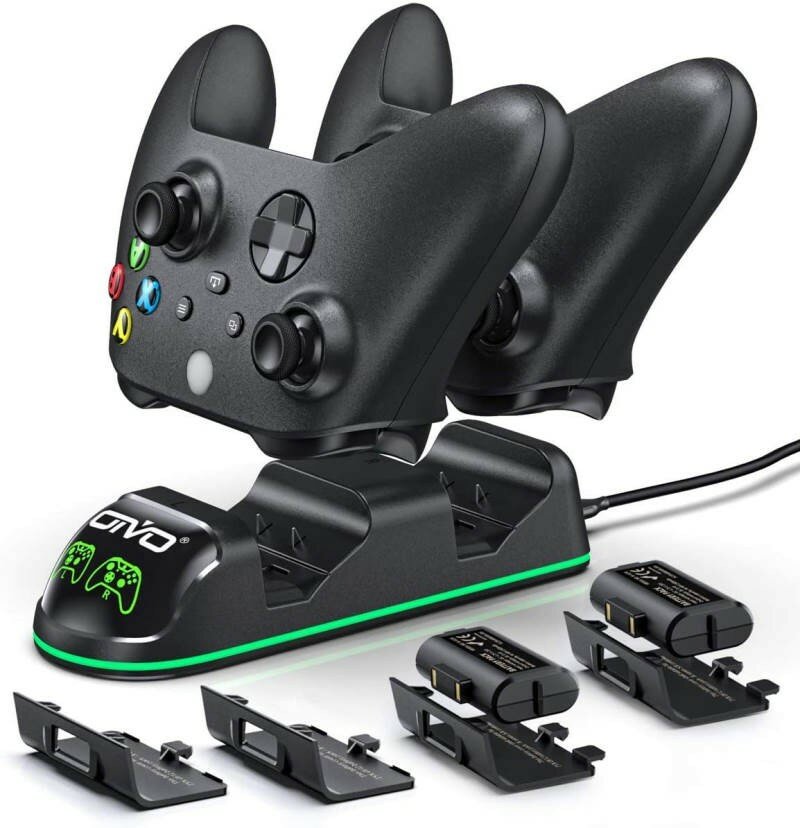 Зарядная станция для геймпадов для Xbox One/Series X|S + 2 аккумулятора 1300mAh (OIVO IV-X131)