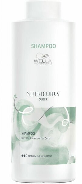 Wella Professionals Nutricurls Micellar Shampoo for Curls, Мицеллярный шампунь для кудрявых волос, 1000 мл