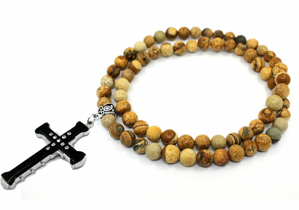 Бусы Handinsilver ( Посеребриручку ), яшма