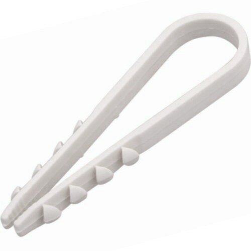 Дюбель хомут нейлоновый Rexant 07-4501 для кабеля 5-10мм - 100шт. белый