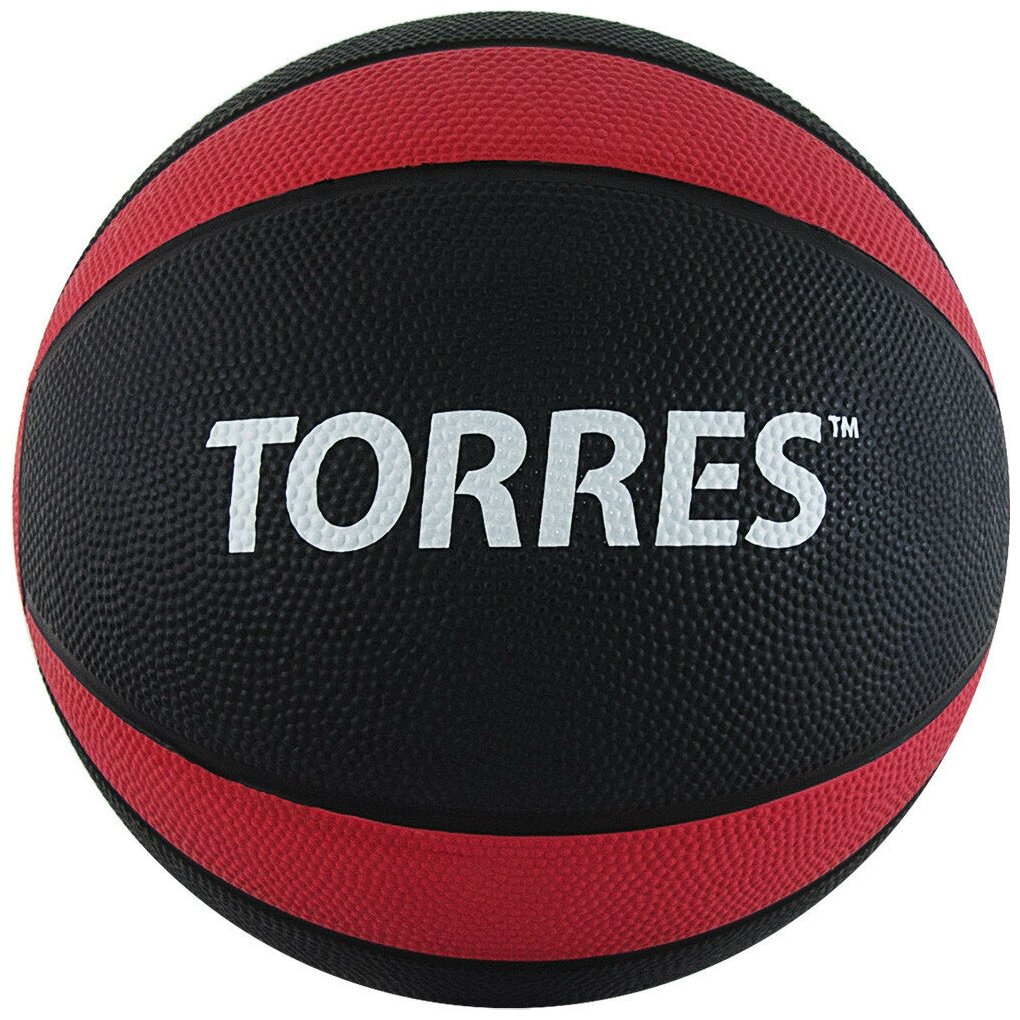 Медицинбол Torres Al00226, 6 кг, диаметр 23,8 см, чёрно-красный